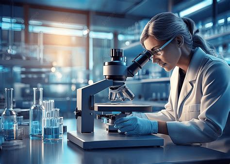 A Doctor Testing Blood In Laboratory Background Laboratory Laboratory