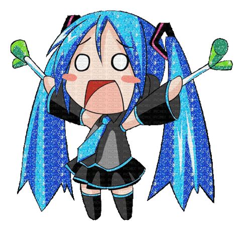 Miku Leeks Miku Hatsunemiku Vocaloid Anime Scenecore Free Animated Gif Picmix