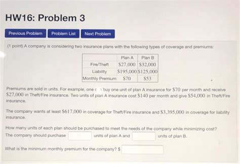HW16 Problem 3 Previous Problem Problem List Next Chegg Com