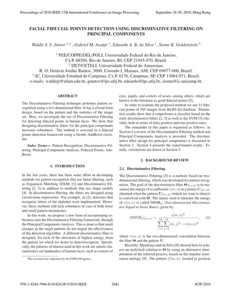 Pdf Facial Fiducial Points Detection Using Discriminative Filtering