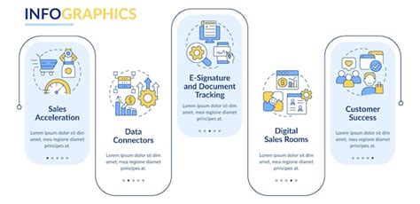 Premium Vector Sales Tools Rectangle Infographic Template