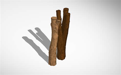 3d design realistic tree trunk tinkercad