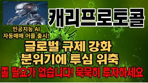 캐리프로토콜 코인주가전망 코인대응전략 코인매수타이밍 코인목표가 앞으로의 전략은 Youtube