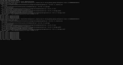 Been Getting Random Error Msgs In Between Logs · Issue 127 · Vivinanomudaeautobot · Github