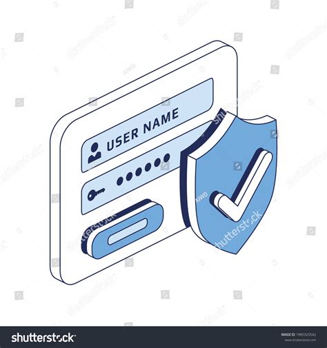Shield Security Password Authorization Account Vector Stock Vector Royalty Free 1985325542