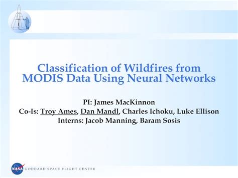 pdf classification of wildfires from modis data using neural