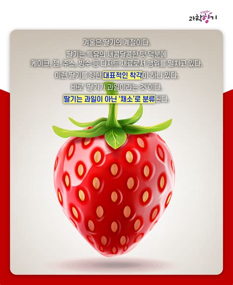 새콤달콤한 딸기는 과일이 아니다 우리가 알던 식물 상식 오해입니다만 Kisti의 과학향기
