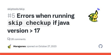 Errors When Running `skip Checkup` If Java Version 17 · Issue 5