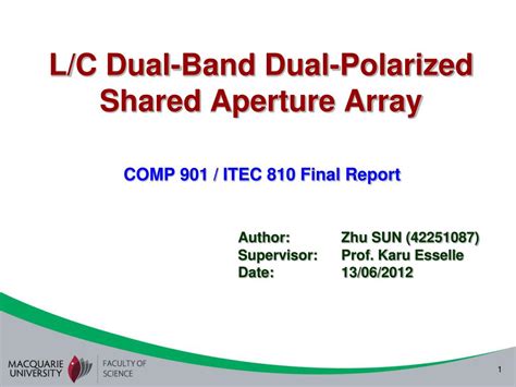 Ppt L C Dual Band Dual Polarized Shared Aperture Array Powerpoint Presentation Id 4308944