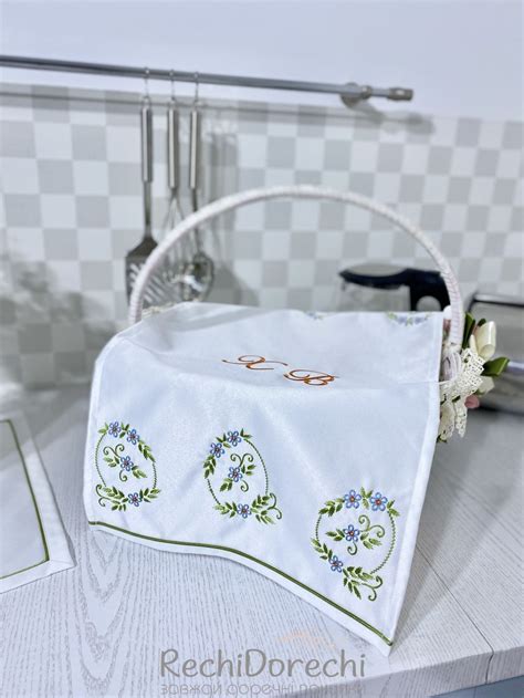 Рушничок у великодній кошик з вишивкою Великодні Писанки за найкращою ціною