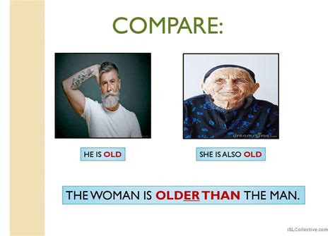 Comparatives Grammar Guide English ESL Powerpoints