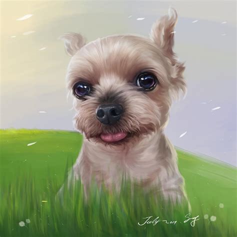 강아지and고양이 요키 이시키 내시키 사랑해~ 그림스타그램 요키 강아지그림 Facebook