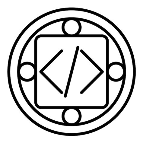 Premium Vector Custom Code Implementation Line Illustration