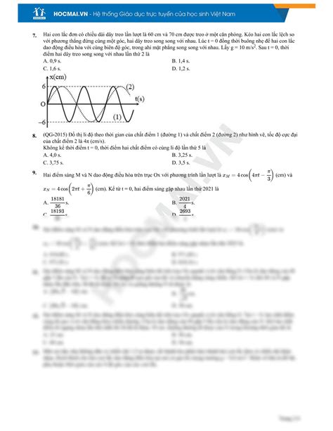 SOLUTION: B i 23 b i to n hai v t dao ng kh c t n s - Studypool