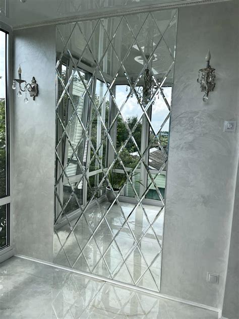 ᐉ Плитка дзеркальна панно 2600х1500 мм Срібний 102 • Краща ціна в Києві Україні • Купити в