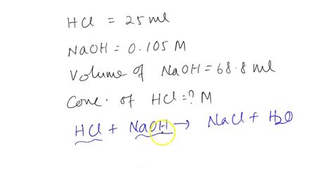 SOLVED: A 25.0 mL aliquot of HCl (aq) of unknown concentration was ...