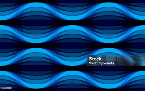 기하학적 원활한 패턴 추상 타일링 배경 벡터 반복 끝없는 벽지 그림 물결 모양의 곡선이 트렌디 한 반복 모티프 직물 벽지 포장 웹 및 인쇄에 사용할 수 있습니다 파란색입니다