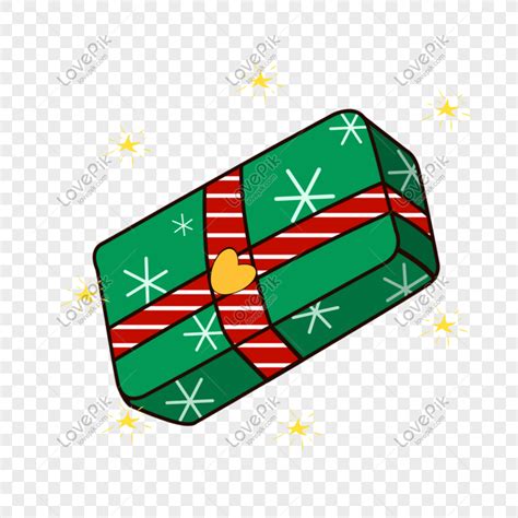 그린 크리스마스 선물 상자 Png 일러스트 무료 다운로드 Lovepik