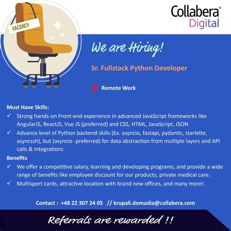 Krupali Domadia On Linkedin Hiring Work Python Fullstackdevelopers Opportunity