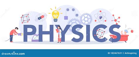 Physics Babe Subject Concept Babes Explore Electricity Magnetism Vector Illustration