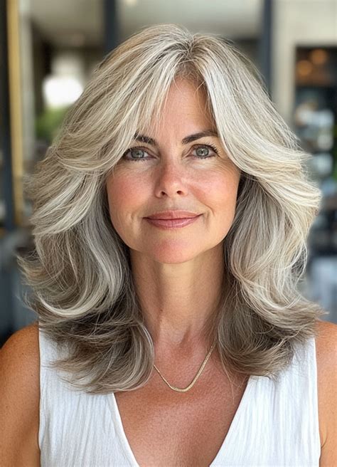 32 Medium Length Layered Haircuts And Hairstyles For Women Over 60 In 2025