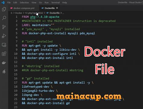 การสร้าง docker container php7 4 apache mariadb mongodb phpmyadmin ด้วย