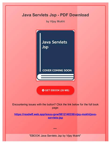 Ebook Java Servlets Jsp By Vijay Mukhi By Dellakihnak Issuu