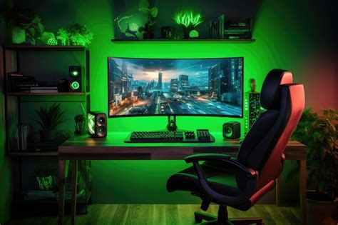 Premium Ai Image Playing Games In The Comfort Of Your Own Home An