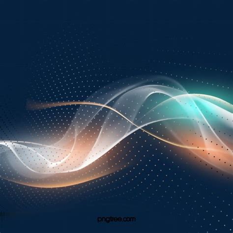 Curve Light Effect Png Image Wave Point Light Effect Abstract Curve Element Gradient