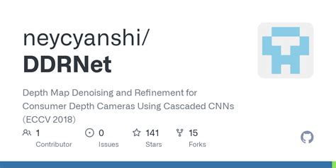 github neycyanshi ddrnet depth map denoising and refinement for