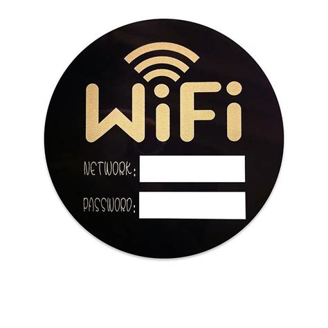Bdday Cute Halloween Decor Wifi Sign 3 9x3 9 Inch Acrylic Home Wifi Password Sign White Acrylic