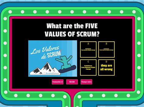 The Five Scrum Values Gameshow Quiz