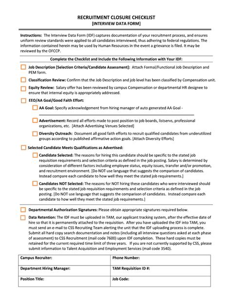 Fillable Online Interview Data Form Fax Email Print Pdffiller