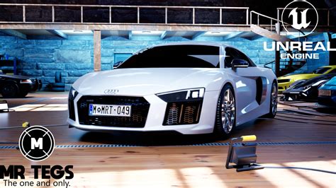 Artstation Audi R8 Drivable Car For Ue5 Game Assets