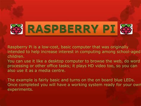 ppt raspberry pi powerpoint presentation free download id 1854335