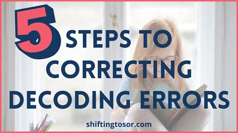 Steps To Correcting Decoding Errors Shifting To Science Of Reading Membership Decoding