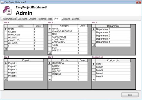 Easyprojectdatabase© Access Bug And Issue Tracking Project Database