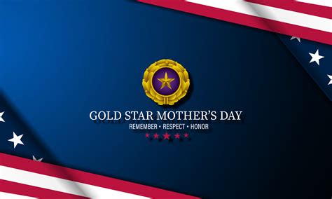 Gold Star Mothers Day Background Vector Illustration Vector Art At Vecteezy