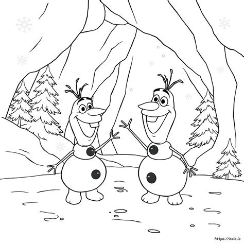 Olaf Frozen 2 Coloring Pages