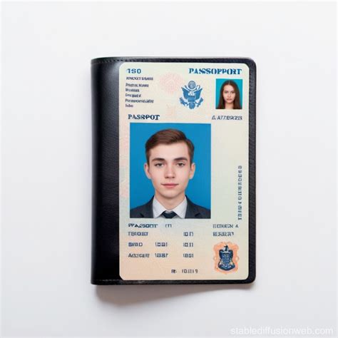 Passport Photo On White Background Stable Diffusion Online