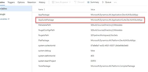 d365 azure build pipeline failed d365 for finance and operations