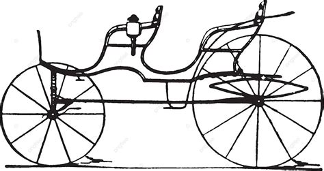 Four Pass Open Phaetonvintage Illustration Black Open Pass Vector Black Open Pass Png And