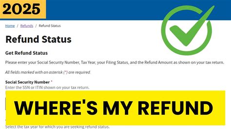 Wheres My Refund 2025 Irs Tax Refund Status Updates Complete Guide