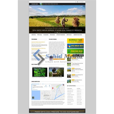 Jual Web Portal Desa Responsive Dengan Php Dan Mysql Shopee Indonesia