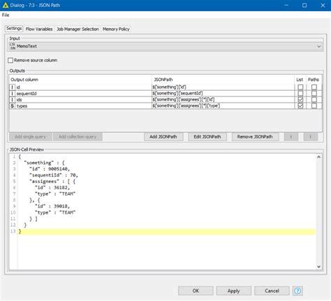 json data to table knime analytics platform knime community forum