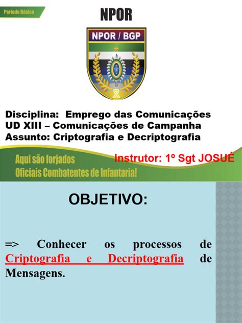criptografia e decriptografia pdf criptografia comunicação segura