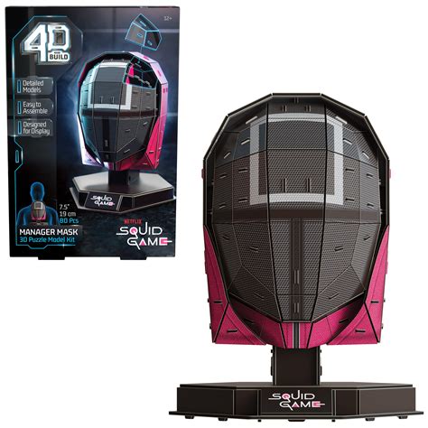 D Build Squid Game Manager Mask D Model Kit Squid Game Collectibles