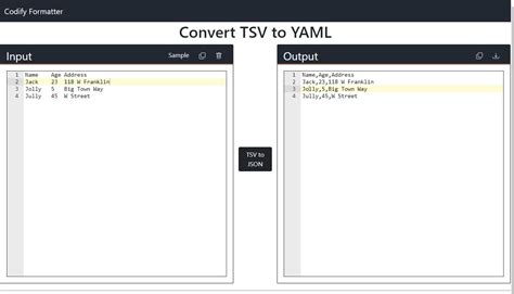Online TSV To CSV Converter Free