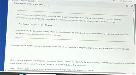 solved net capital outflow and net exportsan open economy