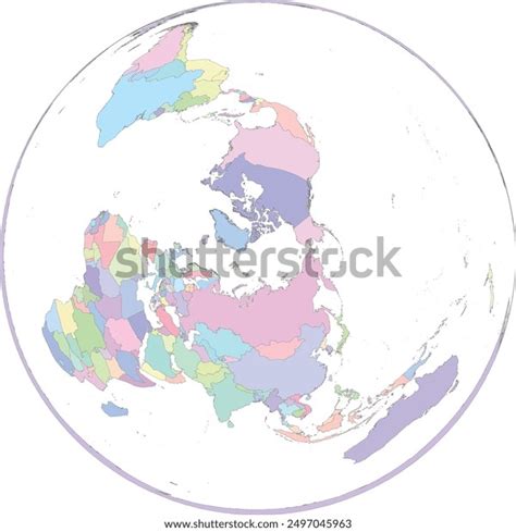 World Map Wgs 1984 North Pole Stock Vector Royalty Free 2497045963 Shutterstock